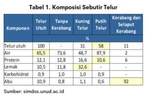 Meningkatkan Berat Telur
